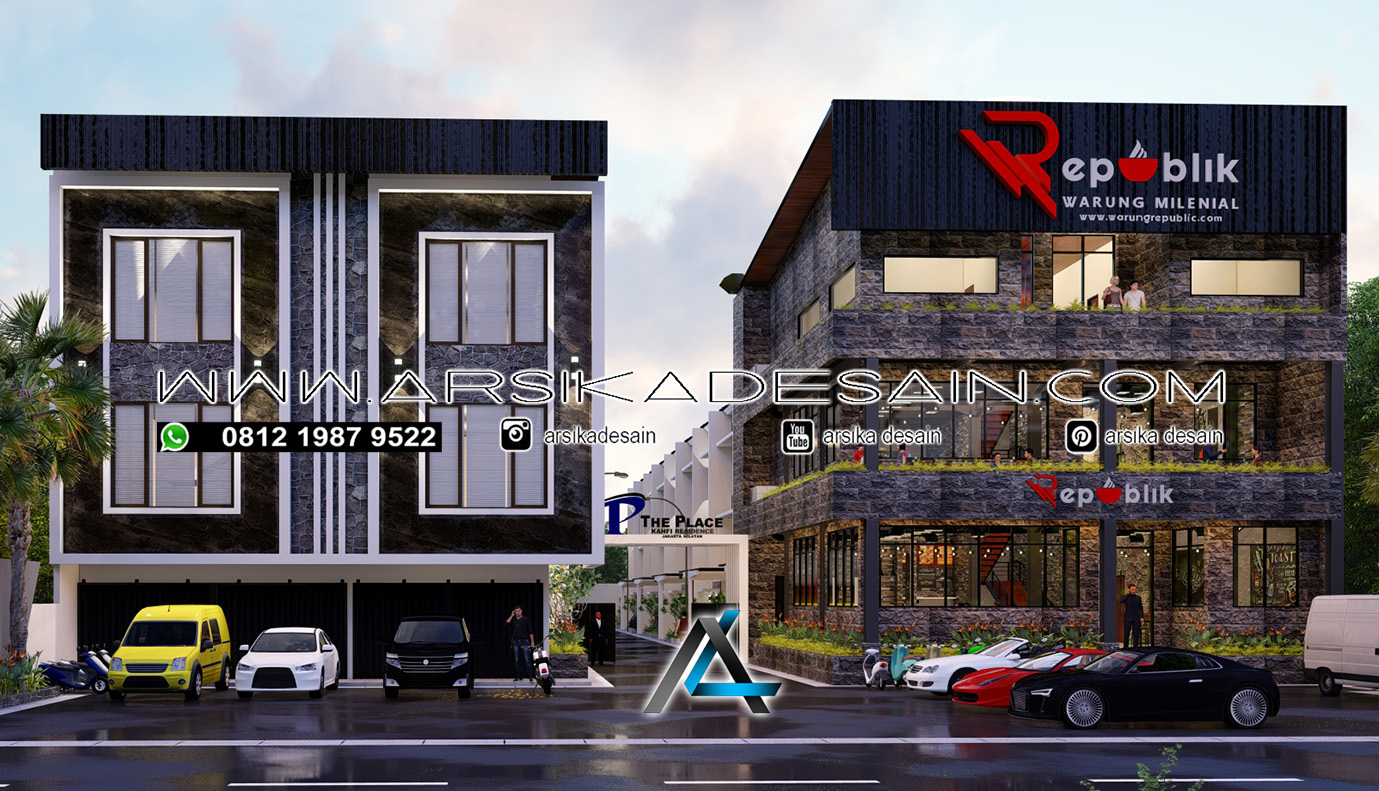 DESAIN RUKO DAN CAFÉ UKURAN 13 X 15 meter PEMILIK : BAPAK SHEIKH ...