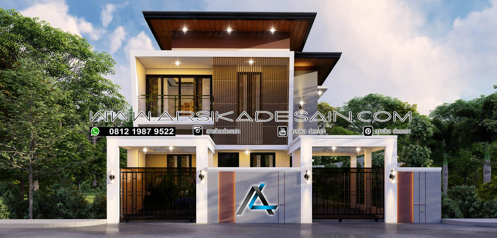 DESAIN RUMAH 12 x 19 METER PEMILIK : BAPAK ERWIN - PAMANUKAN - ARSIKA ...