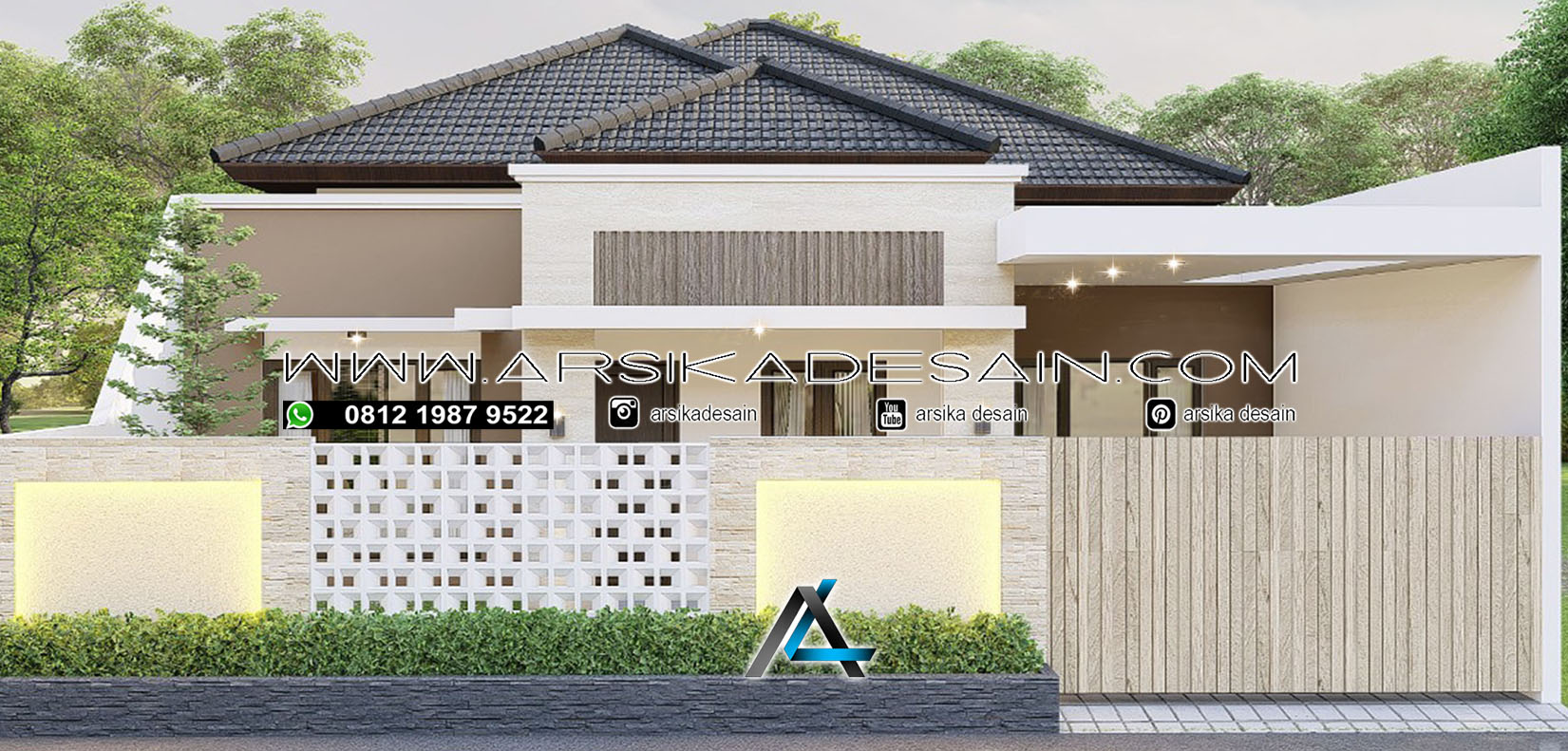 DESAIN RUMAH 12 x 19 METER PEMILIK : BAPAK ANDHIKA - BOGOR - ARSIKA ...