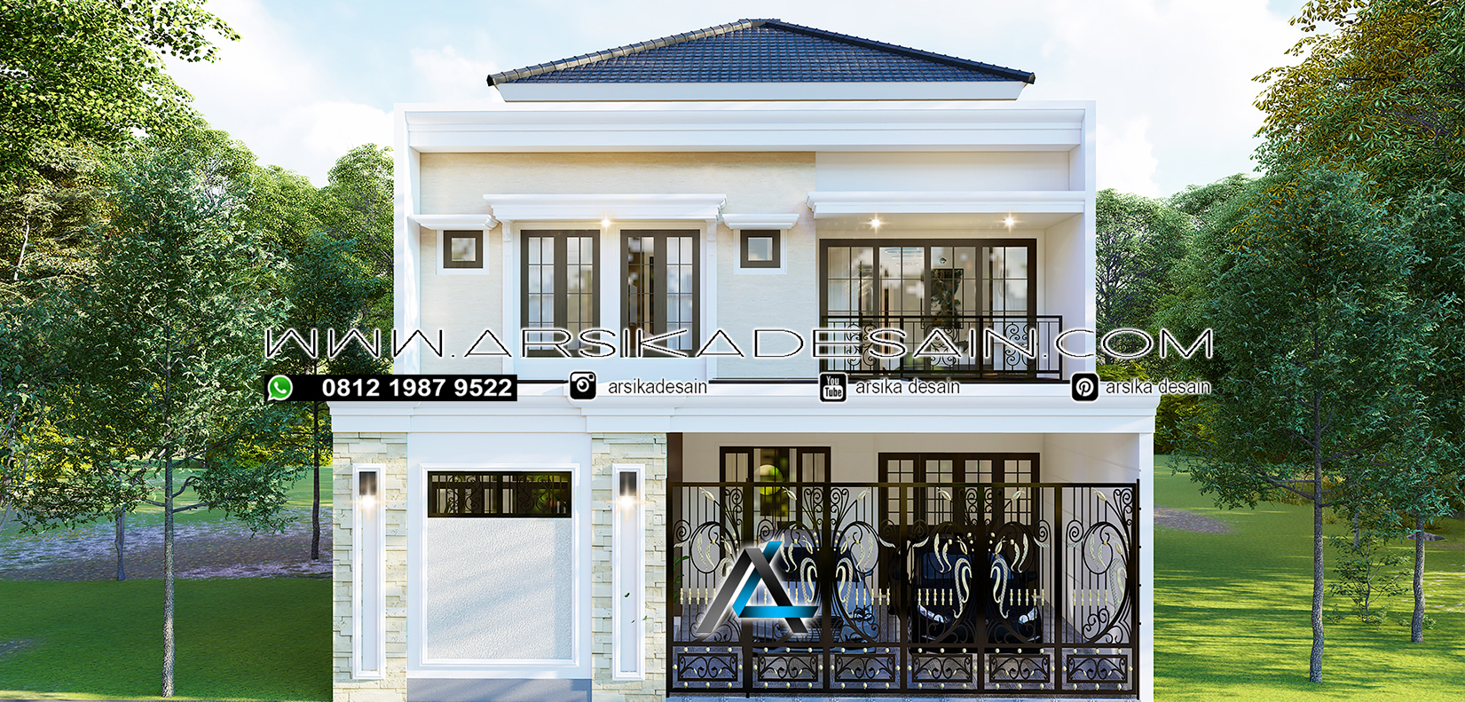 DESAIN RUMAH 10 X 18 METER PEMILIK : IBU SHANTI - BINTARO - ARSIKA ...