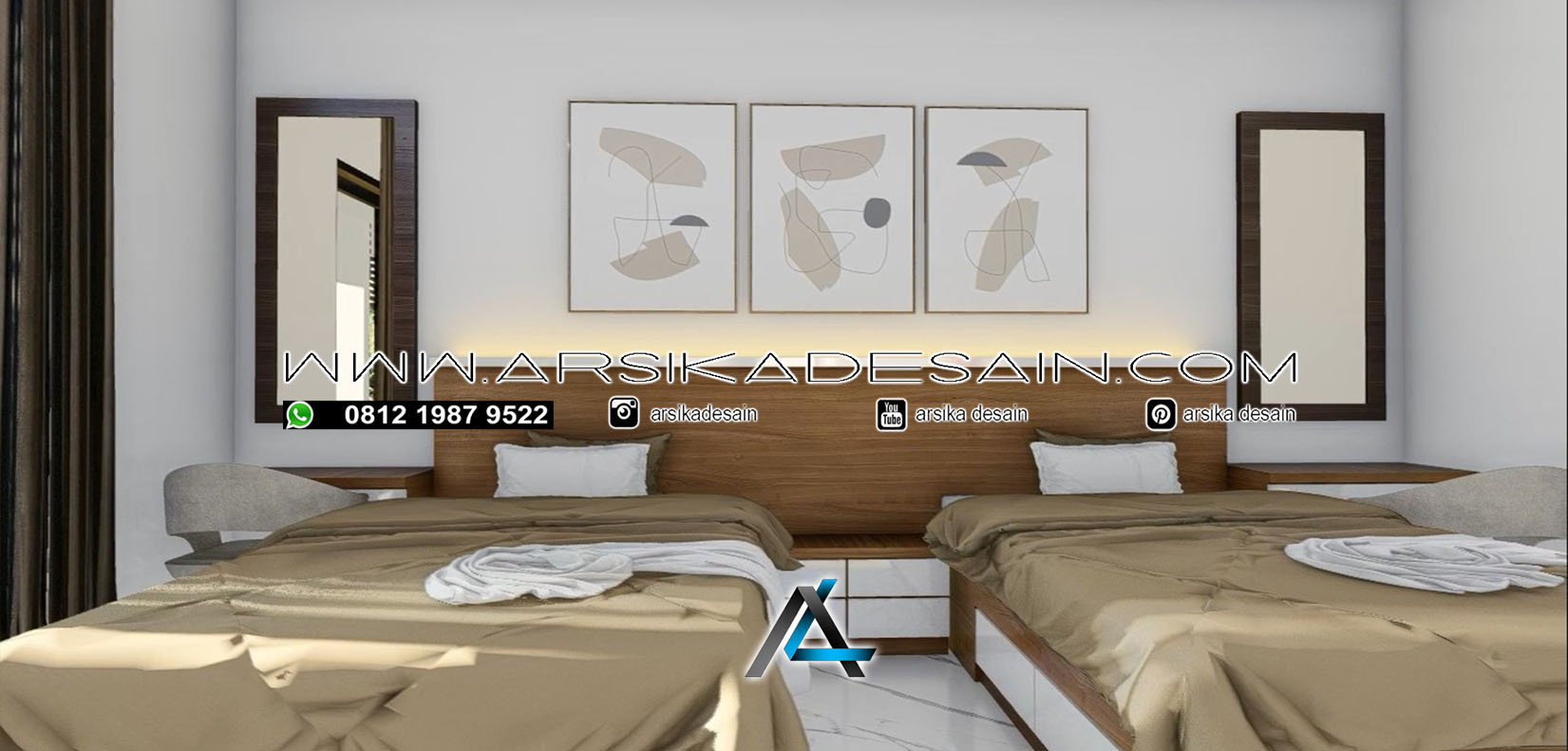 DESAIN INTERIOR MESS 32 X 10 METER PEMILIK : BAPAK ROBERT - MAKASSAR ...