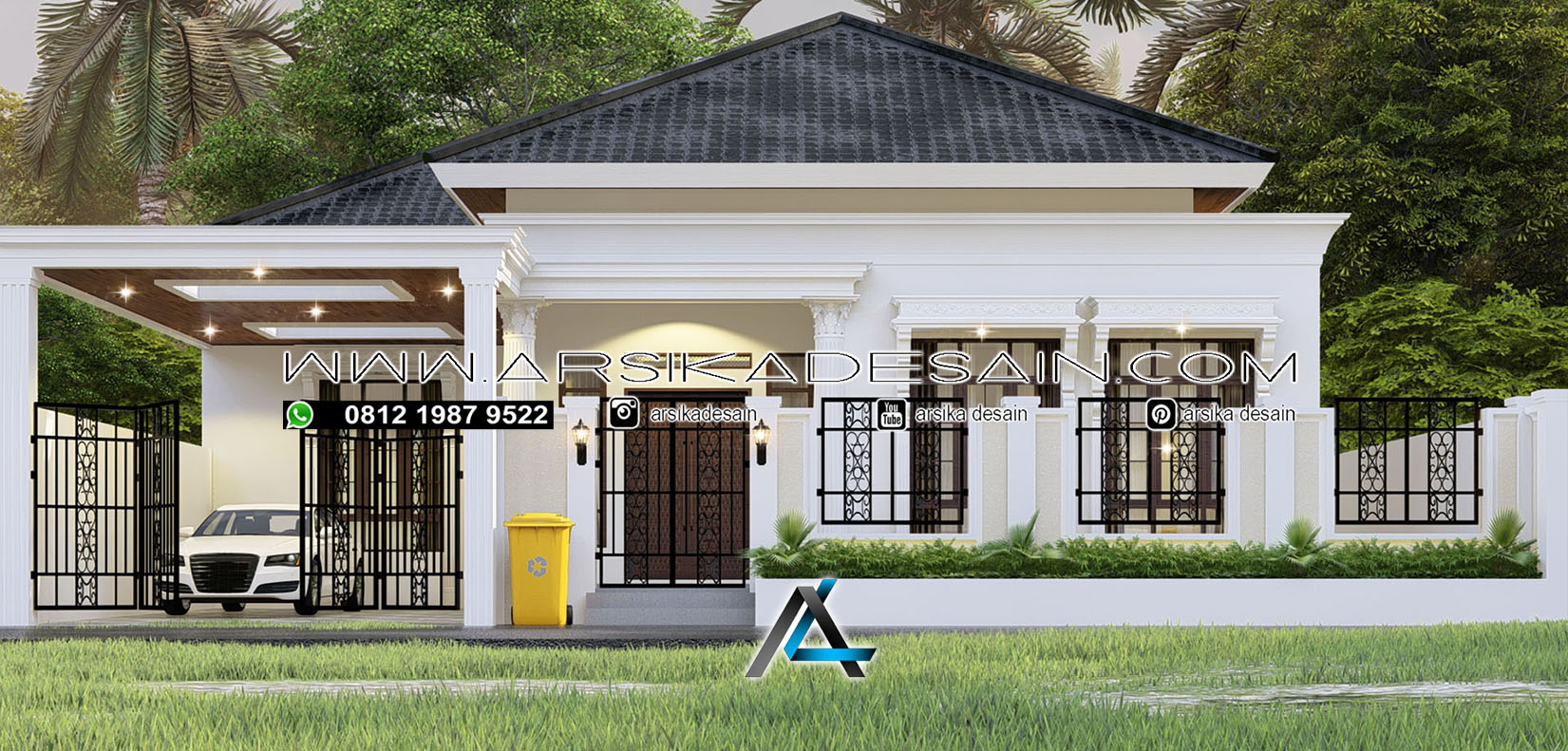 DESAIN RUMAH 16,5 X 20,5 METER PEMILIK : IBU RENATA - JAWA BARAT ...