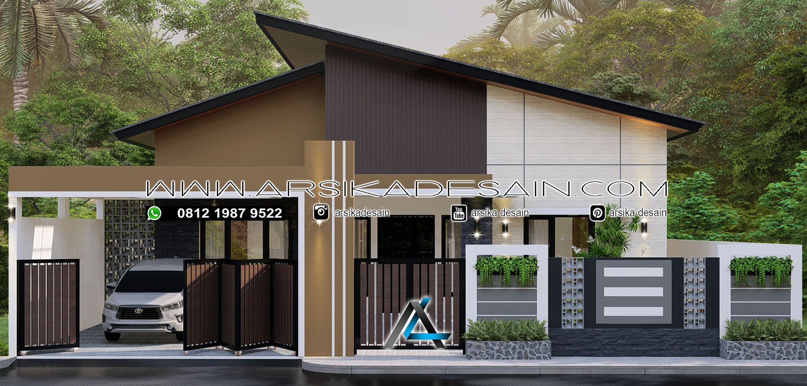 DESAIN RUMAH 13 X 14,1METER PEMILIK : IBU RITA - JAWA BARAT - ARSIKA ...