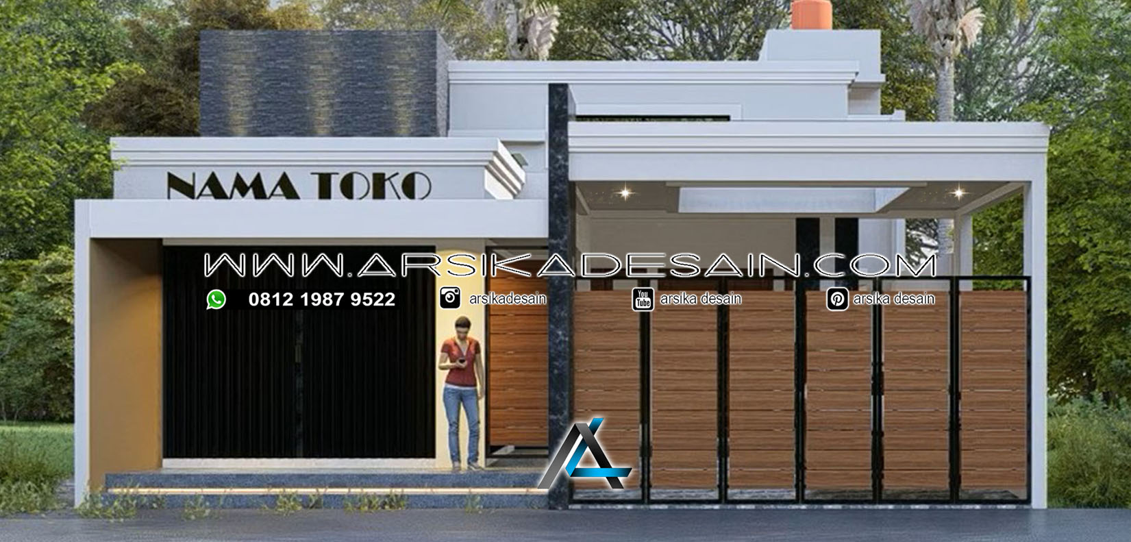 DESAIN RUMAH & TOKO 10 X 20 METER PEMILIK : IBU LESTARI - KUDUS ...