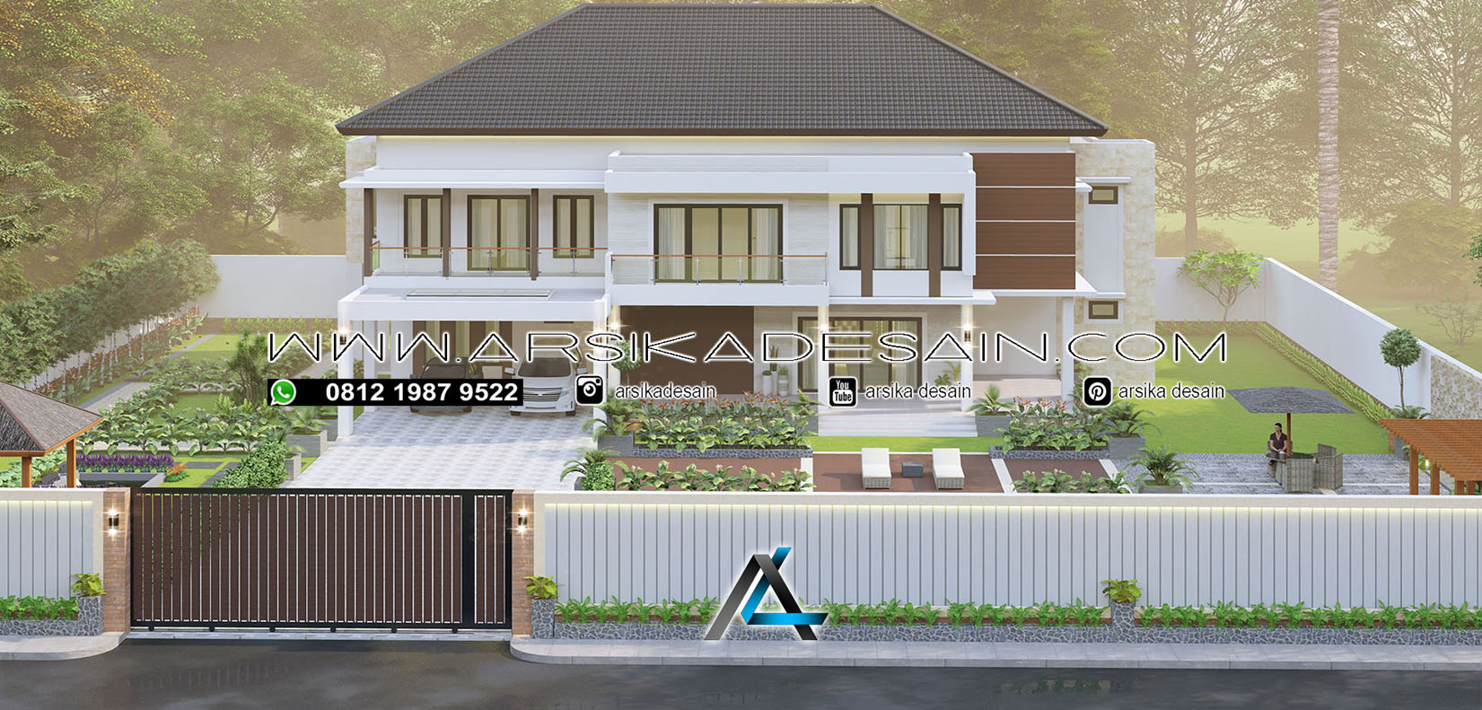 DESAIN RUMAH 39 X 43 METER PEMILIK : BAPAK RIVAN - KALIMANTAN - ARSIKA ...