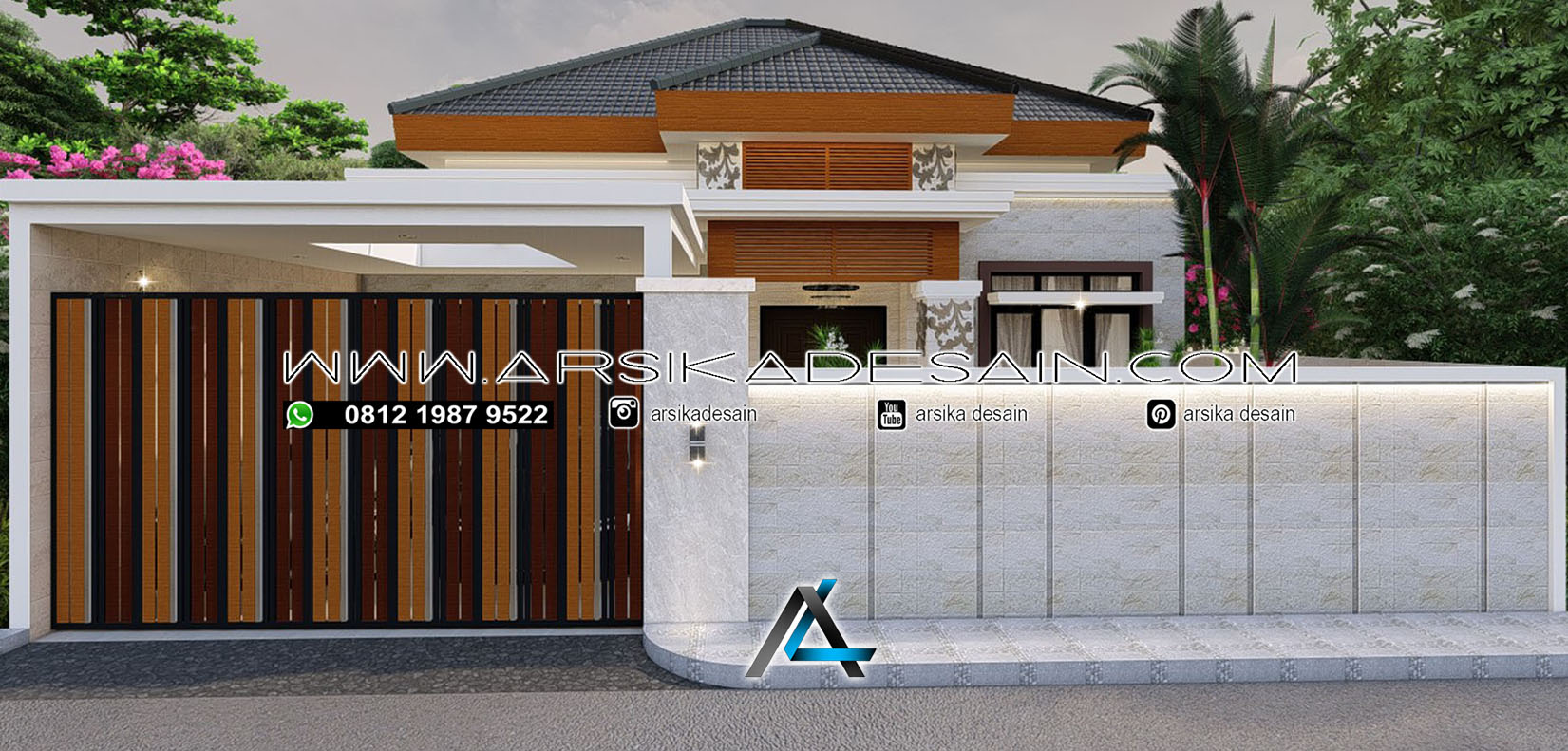 DESAIN RUMAH 12 X 40 METER PEMILIK : IBU MEGA - JAKARTA - ARSIKA DESAIN ...