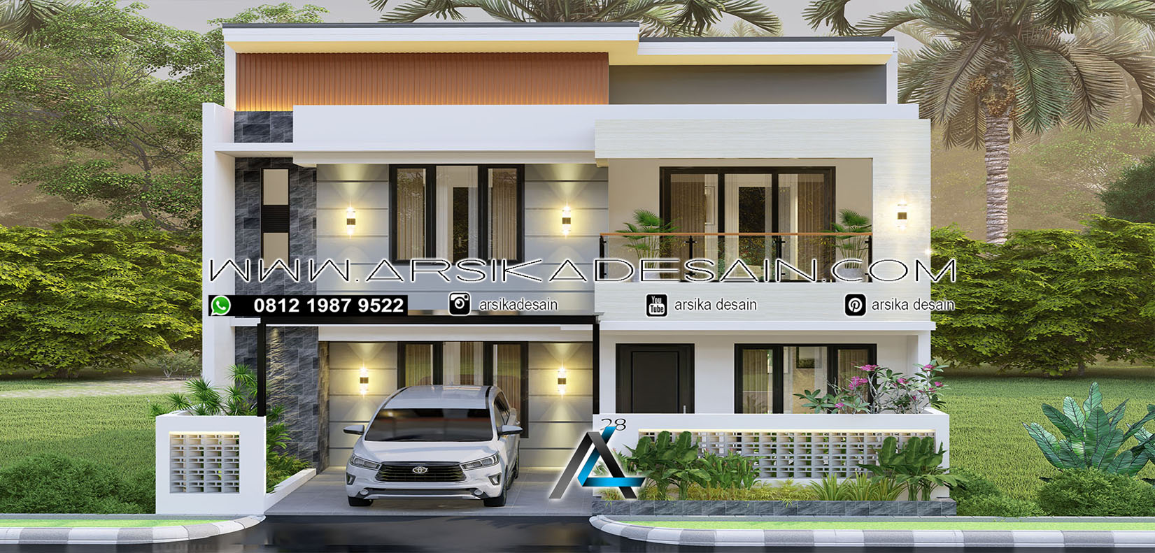 DESAIN RUMAH 9 X 18 METER PEMILIK : BAPAK YANDI - JAKARTA - ARSIKA ...