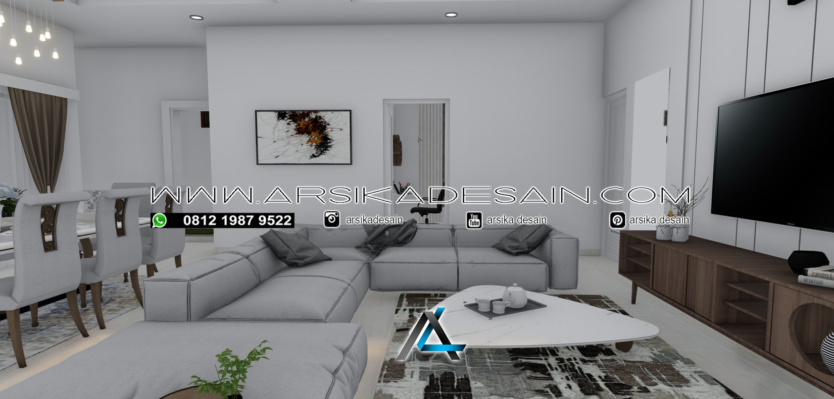 DESAIN INTERIOR RUMAH 15 X 21 METER PEMILIK : IBU LAUZA - BATAM ...