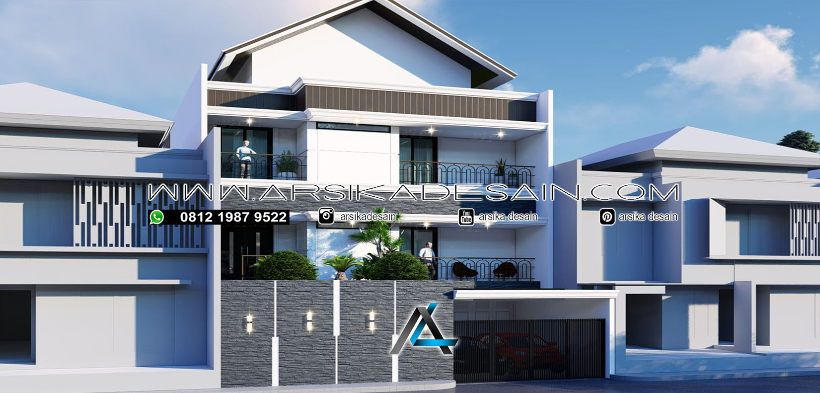 DESAIN RUMAH 10 X 20 METER PEMILIK : IBU BUNGA - JAKARTA - ARSIKA ...