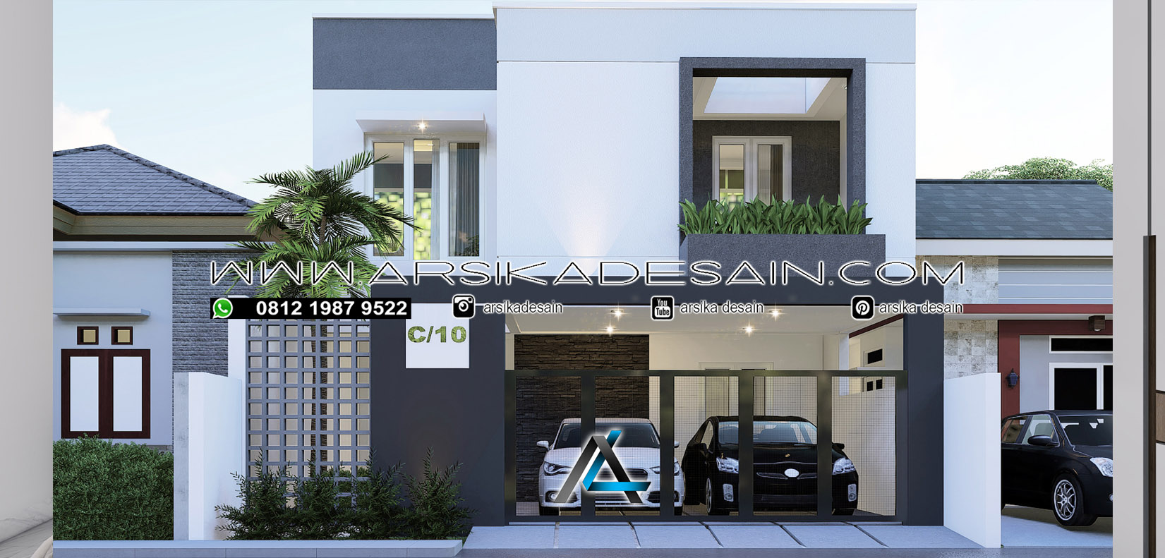 DESAIN RUMAH 8 X 20 METER PEMILIK : IBU CHANDRA - PURWOKERTO - ARSIKA ...