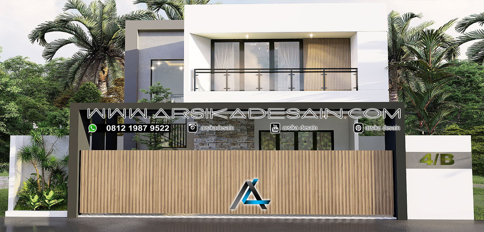 DESAIN RUMAH 13 X 22 METER PEMILIK : BAPAK HANDOKO - DEPOK - ARSIKA ...