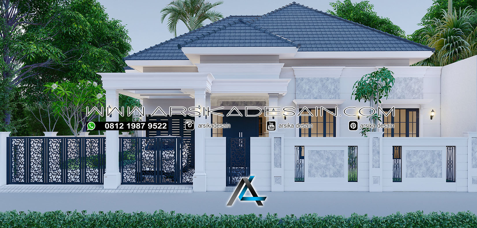 DESAIN RUMAH 20 X 19 METER PEMILIK : BAPAK FATUR - PEKALONGAN - ARSIKA ...