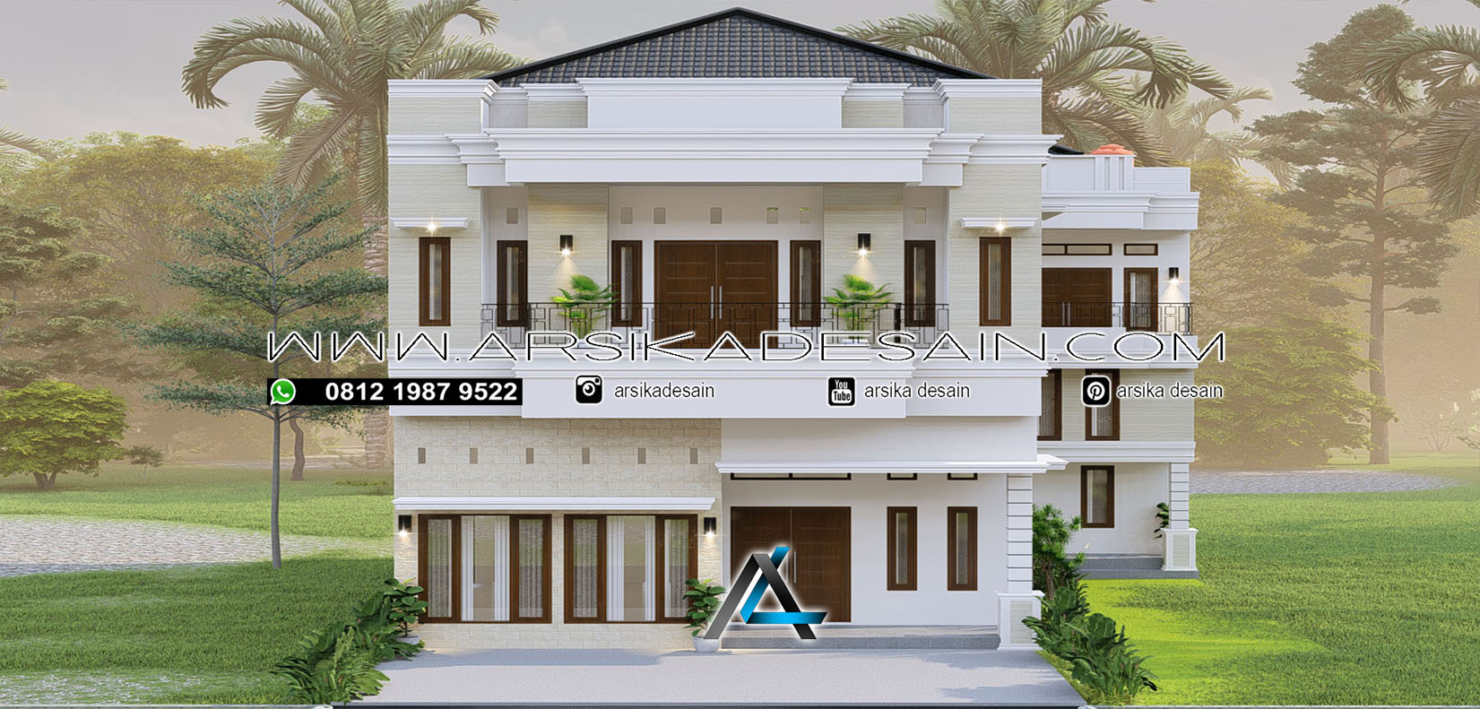 DESAIN RUMAH 12 X 17 METER PEMILIK : BAPAK WAHYU - MAKASSAR - ARSIKA DESAIN KONSTRUKSI PT