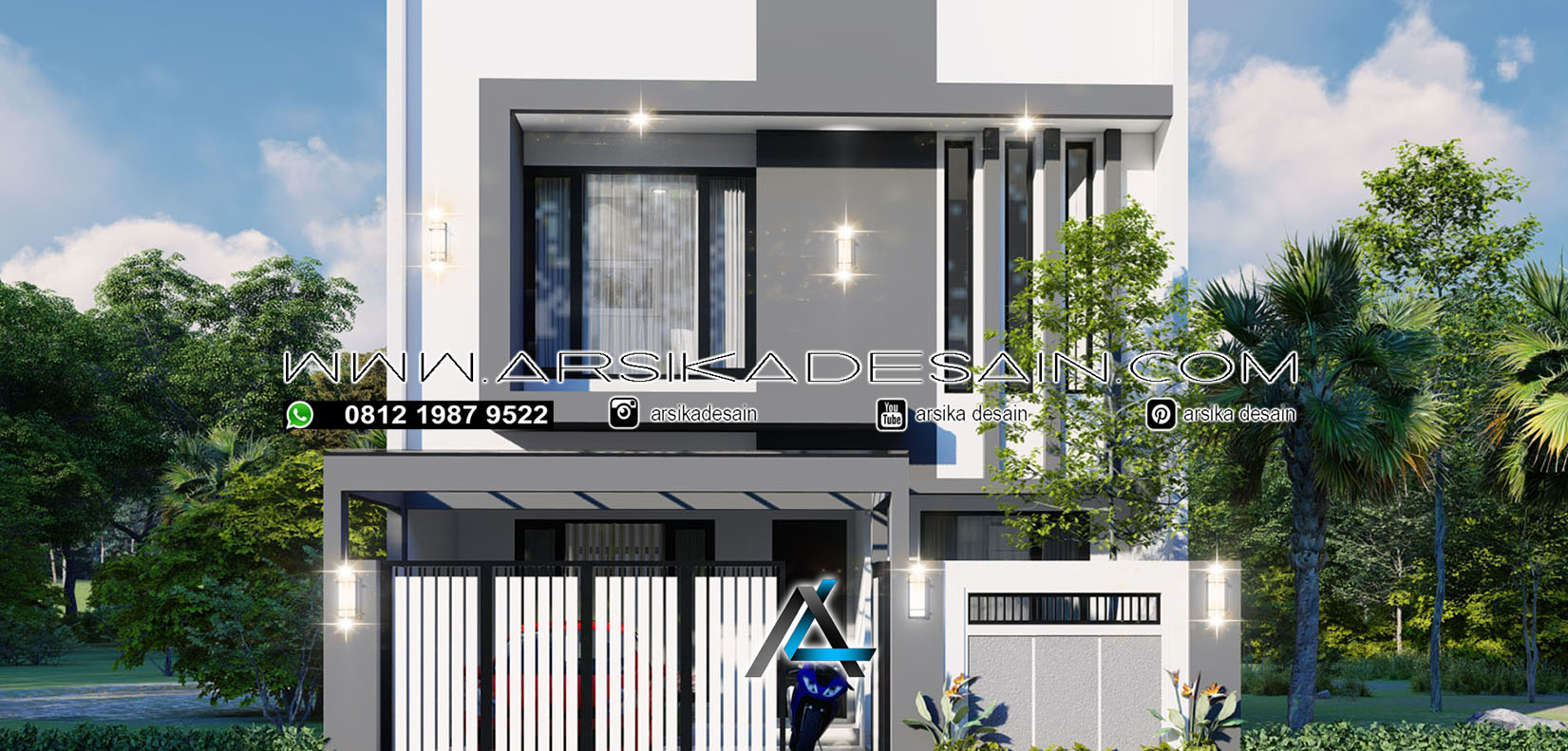 DESAIN RUMAH 8 X 18 METER PEMILIK : IBU LOLY - CIMAHI - ARSIKA DESAIN ...